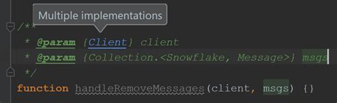 Ecmascript 6 How Do I Use JSDoc Type Inference In WebStorm On A