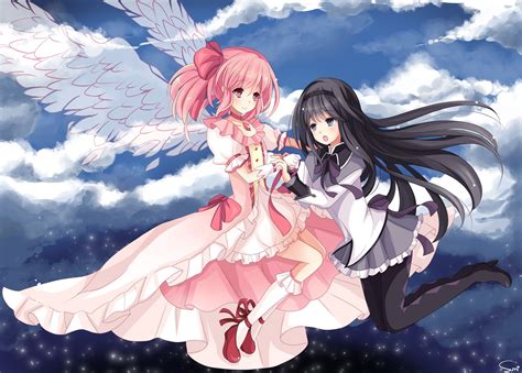 Anime Two Girls Wallpapers Wallpaper Cave