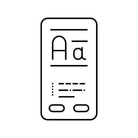 Typography Ux Ui Design Line Icon Illustration 52844426 Vector Art At Vecteezy