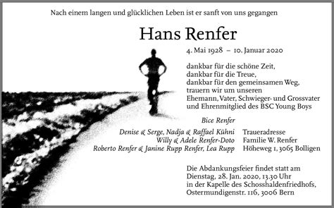 Hans Renfer Hommages