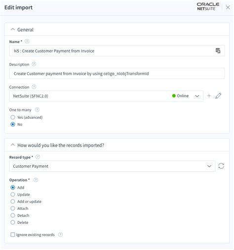 How To Transform Record To Netsuite Celigo Connective