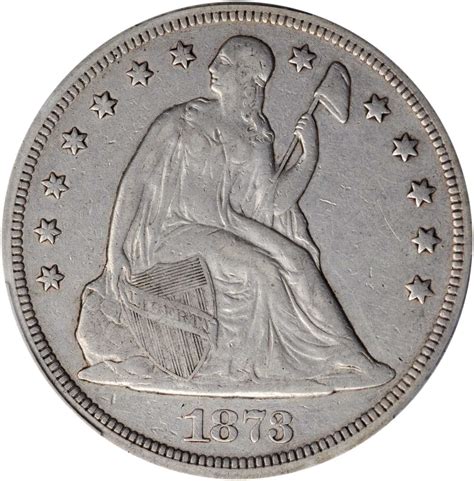 1873 Liberty Seated Silver Dollar OC 4 Rarity 3 VF 30 PCGS
