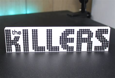 The Killers 3d Printed Logo Sign Wall Desk Shelf Art Windycity3d