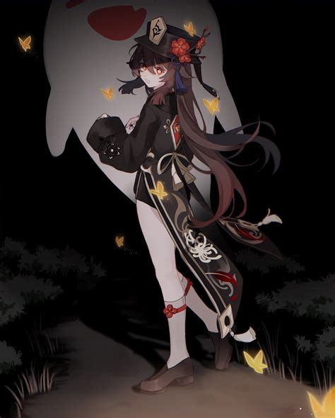 Hu Tao And Boo Tao Genshin Impact Drawn By Kun User Ahgn Danbooru