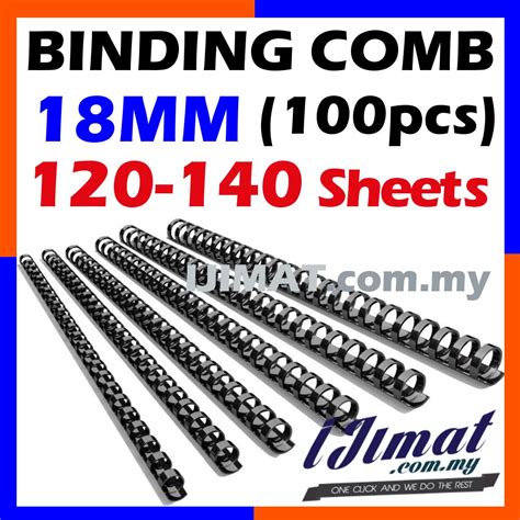 18mm 100pcs Box Comb Binder Rings Plastic Comb Rings Binding Rings Binding Comb Rings