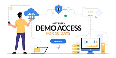 Saas 기술 추상 개념 그림 무료 벡터