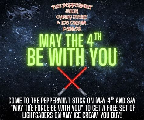 May The 4th Be With You Peppermint Stick