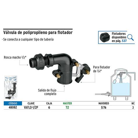 Válvula De Flotador Plástica Para Tinaco 12 Foset Válvula De Flotador Plástica Para Tinaco 1