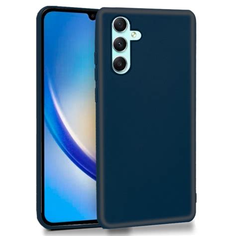 Cool Funda Silicona Azul Para Samsung A346 Galaxy A34 5g