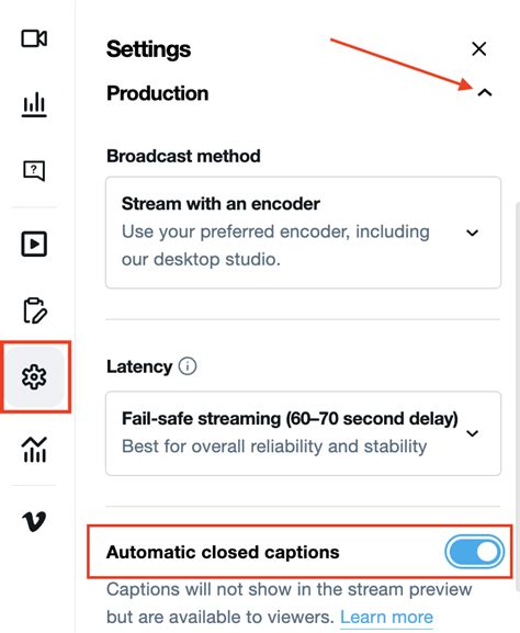 Automatic Closed Captioning For Live Events Vimeo Help Center