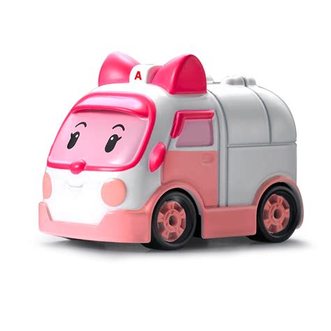 Robocar Poli Amber Die Cast Metal Toy Cars Ambulance Toys Non