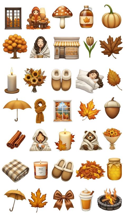 Emojis Autumn En 2025 Collage De Emojis Caritas Para Colorear Ideas