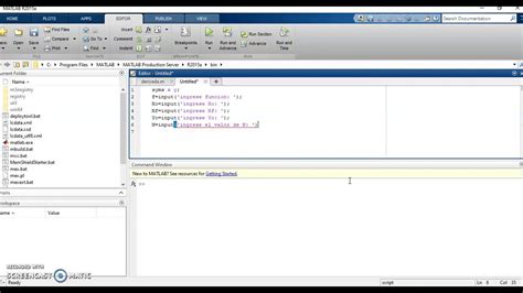 Metodo De Euler Matlab Youtube