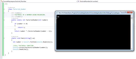 Factorial Number Using Recursion In Aspnet C