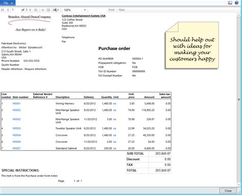 Dynamics Ax Reporting Part 2c Advanced Tutorial Getting That Purchase Order To Look The Way