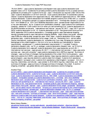 Fillable Online Nvudi Customs Declaration Form Usps PDF E634a7fca288b3561d14344f4450fada