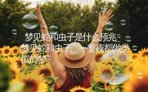 梦见蛇和虫子是什么预兆 梦见蛇和虫子 一整夜都做类似的梦 周公解梦 合福居算命网