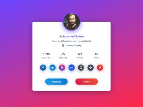 Ui设计简历模板，优质的个人信息ui设计 17素材网