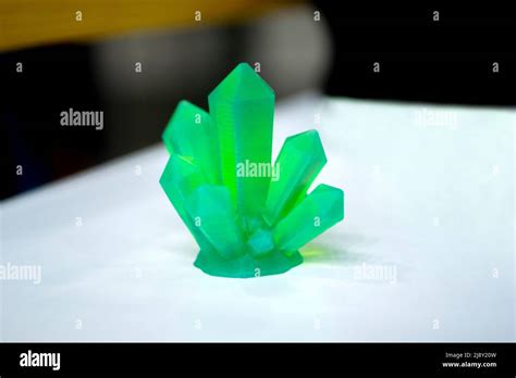 Abstract Model Printed On 3d Printer Close Up Object Photopolymer Printed On Stereolithography