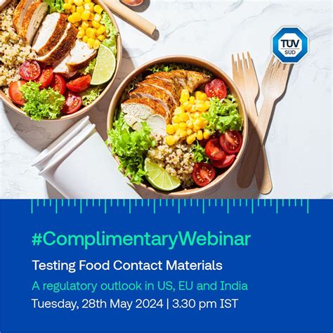 TÜv SÜd On Linkedin Testing Food Contact Materials Webinar