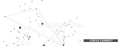 Molecular Business Concept Digital Vector Geometric Research Connection Dot And Line Stock