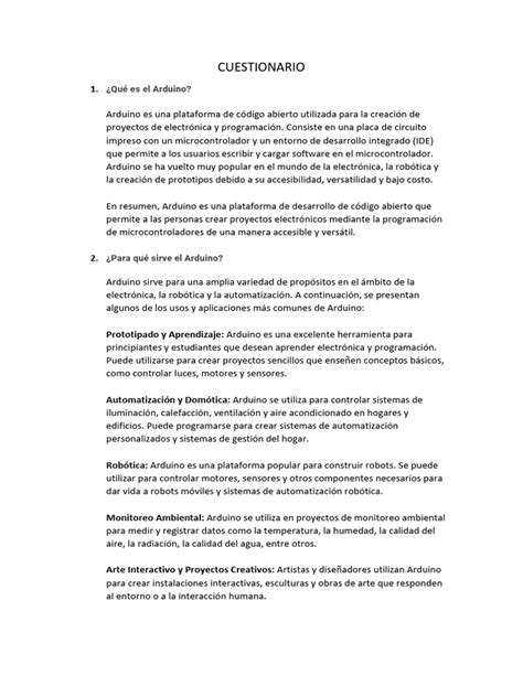 Arduino Leo Pdf Arduino Microcontrolador