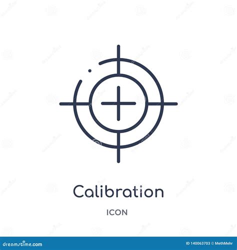 Linear Calibration Icon From Measurement Outline Collection Thin Line Calibration Icon Isolated
