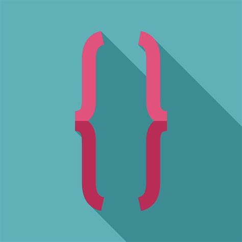 Curly Brackets Programming Code Symbol Representing Software Development 52620088 Vector Art At