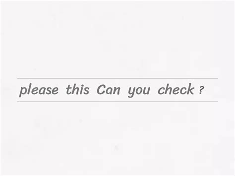 Classroom Language Unjumble Classroom Language Unjumble