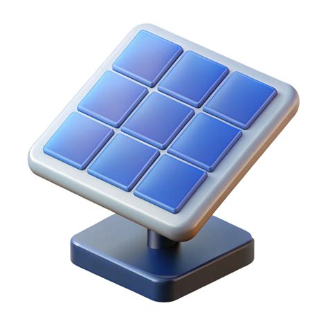 Vibrant Modern Solar Panel Array Segment Detailed 59616524 Png