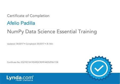 Course Numpy Data Science Essential Training Afelio Padilla