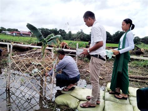 ဝေါမြို့ အ ထ က ဝေါအရှေ့ကျောင်း တိုးချဲ့ကျောင်းဆောင်သစ်ဆောက်လုပ်ရန် ပန္နက်ရိုက် အခမ်းအနားကျင်းပ