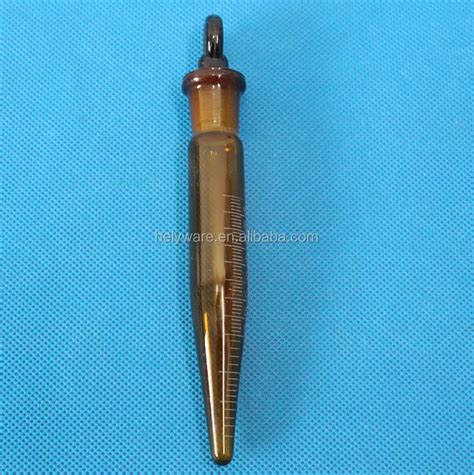 10ml Conical Tapered Amber Glass Centrifuge Tube With Ground Stopper