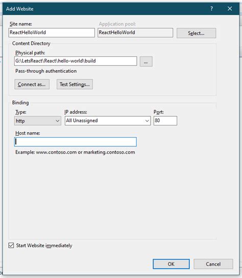 Deploy React Application On Iis Server