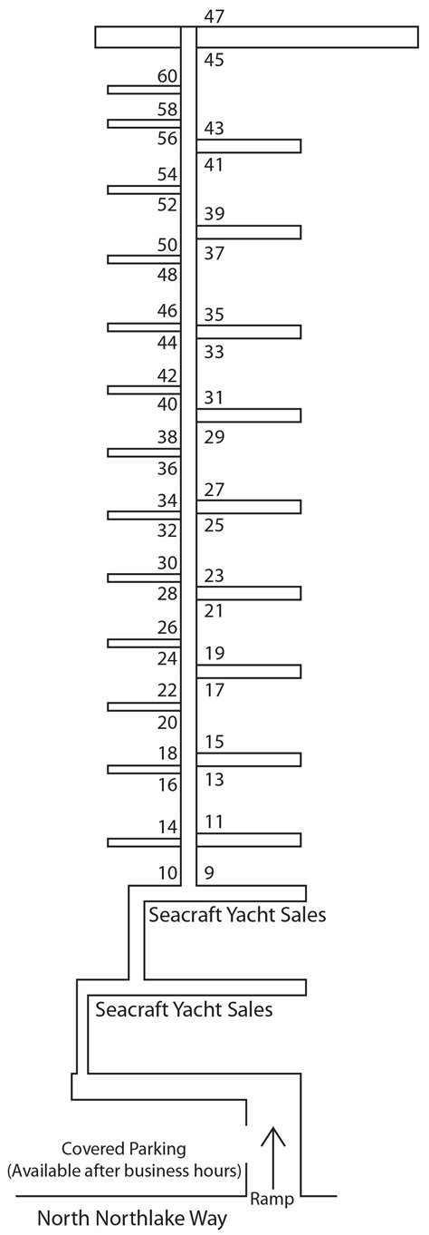 Dock Layout Northlake Marina