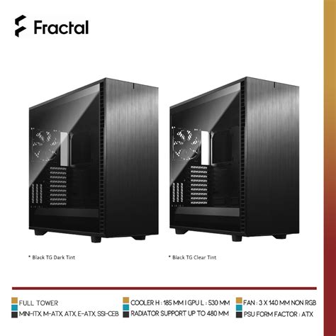 Jual Fractal Design Define 7 Xl Shopee Indonesia