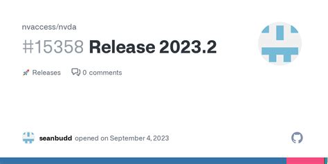 release 2023 2 · nvaccess nvda · discussion 15358 · github