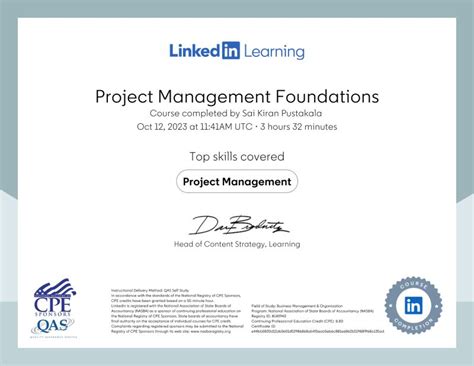 Sai Kiran Pustakala On Linkedin Certificate Of Completion