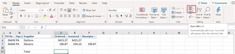 How To Sum Only Visible Cells In Excel When Using Filter Excel At Work