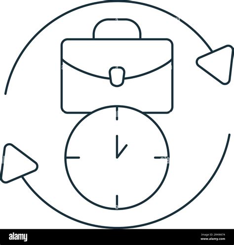 Flexible Hours Icon Monochrome Simple Sign From Employee Benefits Collection Flexible Hours