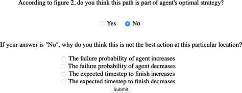 a screenshot from the user query tool providing counterfactual