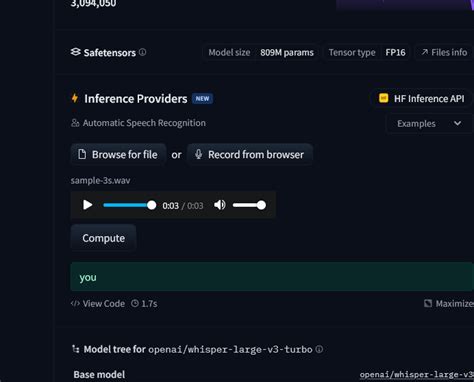 Inference API Error With Whisper Return Timestamps Parameter Inference Endpoints On The Hub