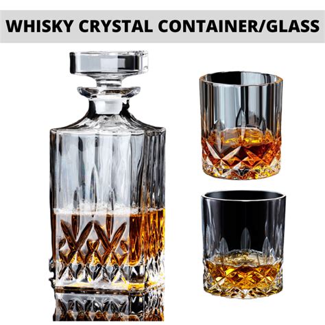 Whisky Crystal Glass Container Whiskey Glass For Bourbon Cognac Brandy