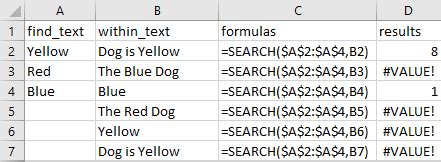 Excel Find Search Function Returning False Negatives Stack Overflow