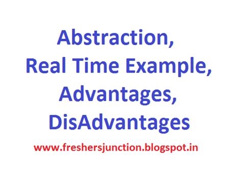 What Is Abstraction Real Time Example For Abstraction Advantages And