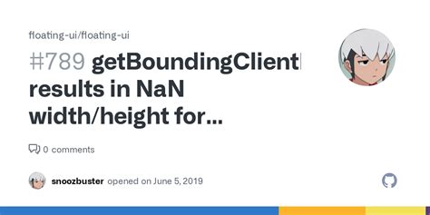 Getboundingclientrect Results In Nan Widthheight For Elements With 0 Clientheight Or
