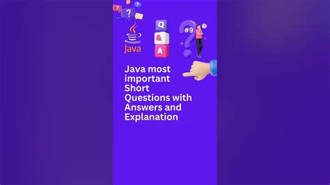 Java Most Important Short Questions With Answers And Explanation Computerapplication Icse
