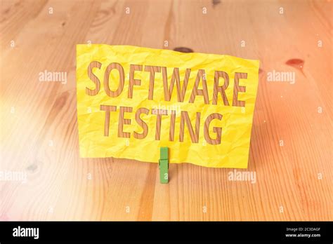 Conceptual Hand Writing Showing Software Testing Concept Meaning
