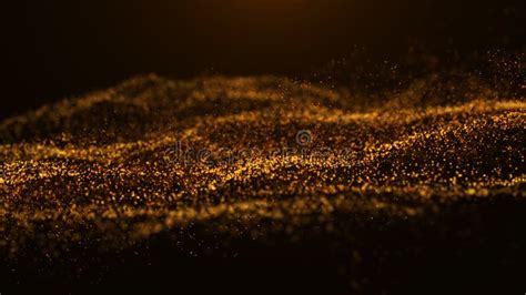 Wave Of Particles Abstract Particle Data Visualization Abstract
