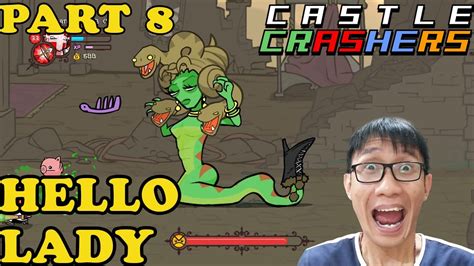Castle Crashers Gameplay Part 8 Lady Medusa Youtube